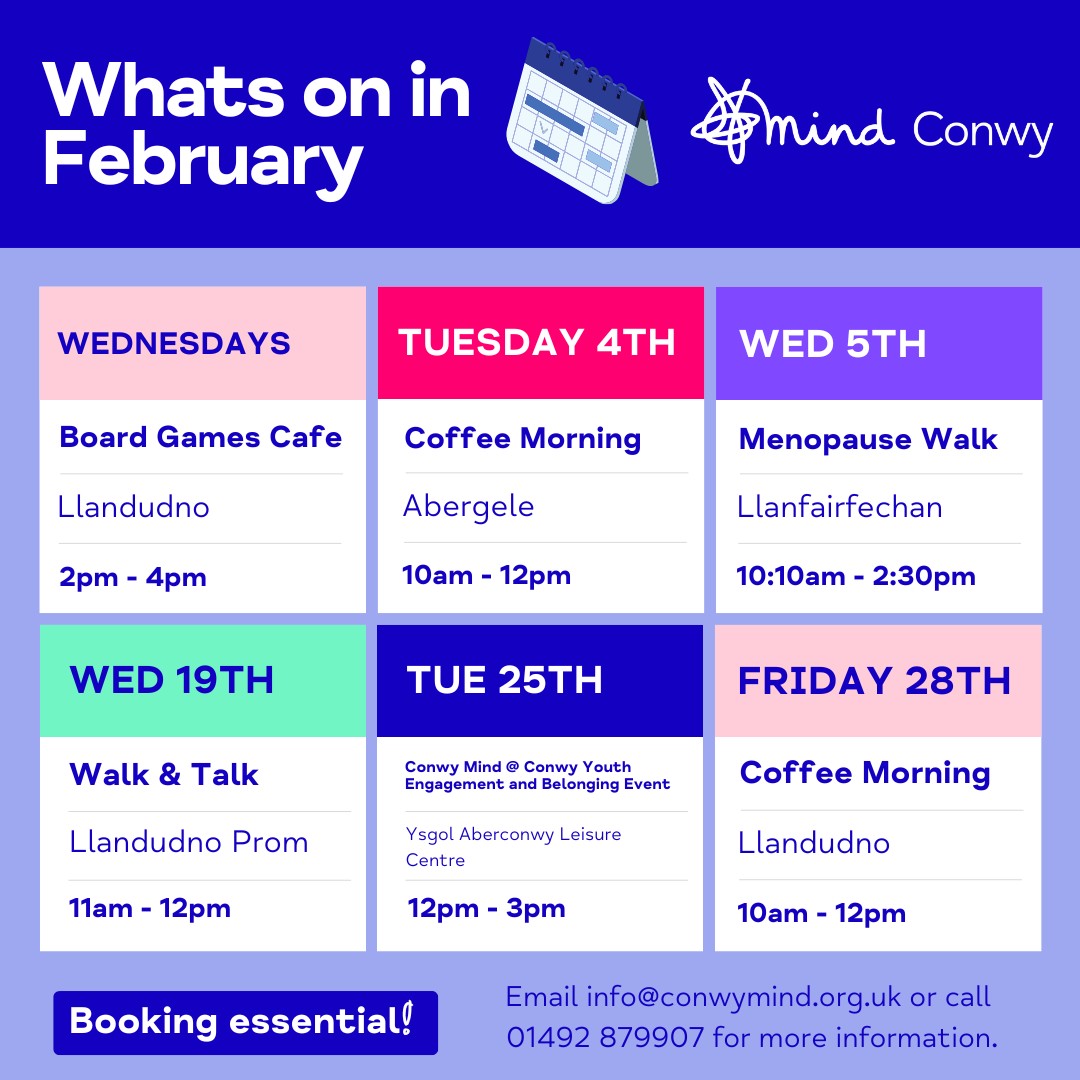 What’s On - Conwy Mind